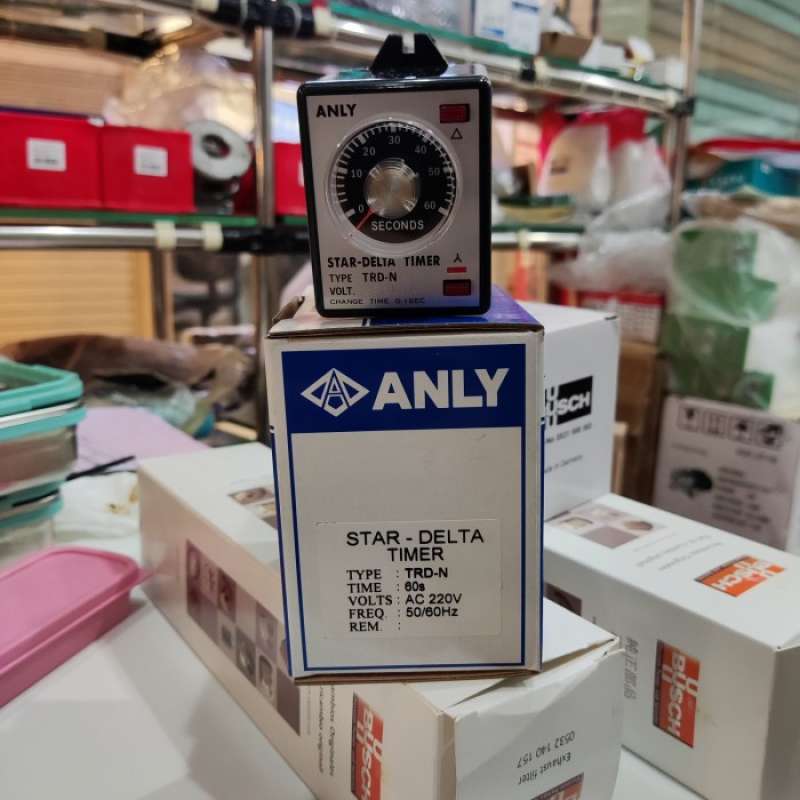 Promo Timer Anly Trd-N 30S/60S 220V Star Delta Timer Anly Original ...