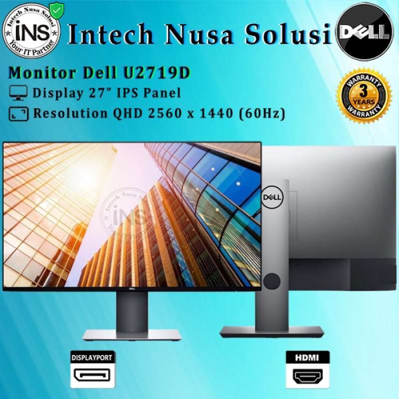 Promo DELL LED Monitor U2719D 27Inch QHD UltraSharp DELL Indonesia ...