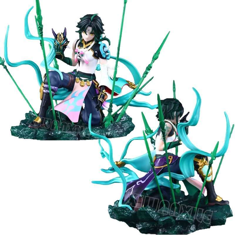 Jual 22cm Genshin Impact Xiao Vigilant Yaksha Anime Figure Shenhe ...