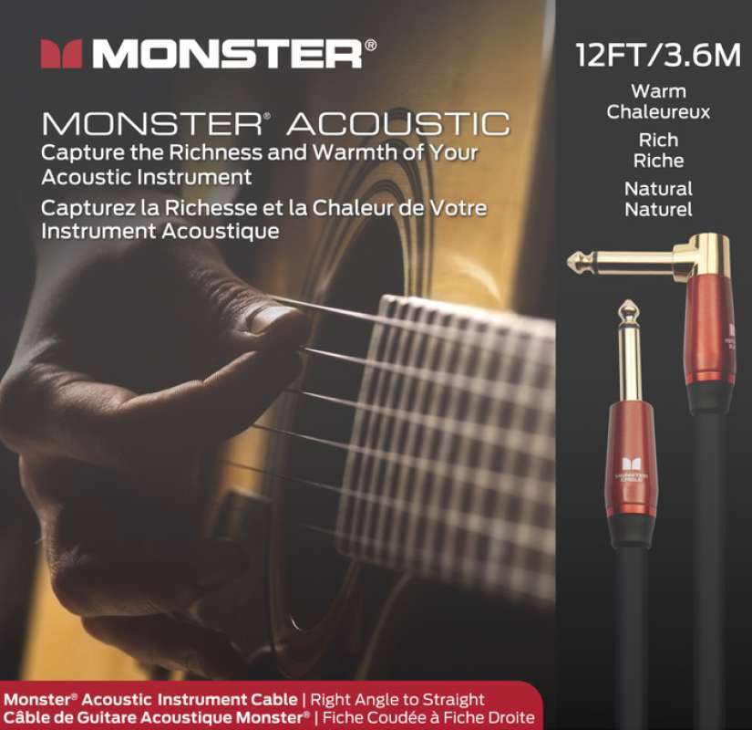 Promo Monster Prolink Acoustic Instrument Cable ( Monster Cable ...