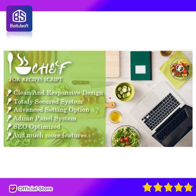 Jual SOURCE CODE APLIKASI I-CHEF RECIPES SCRIPT BY BAITULSOFT di Seller ...
