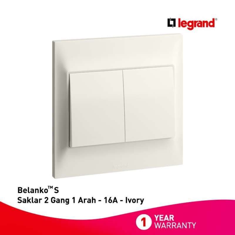 Promo Legrand Belanko S - Saklar 2 Gang 1 Arah - 16a Diskon 20% Di ...