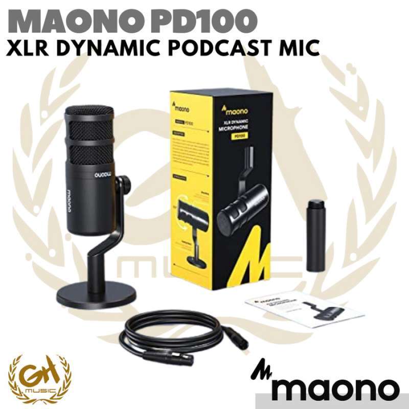 Jual Maono Pd100 Xlr Dynamic Podcast Microphone | Pd 100 Dinamic Mic Di ...