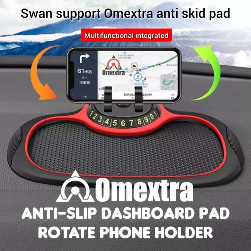 Jual Anti Slip Pad Rotate Phone Holder Omextra Tatakan Dashboard Karpet ...
