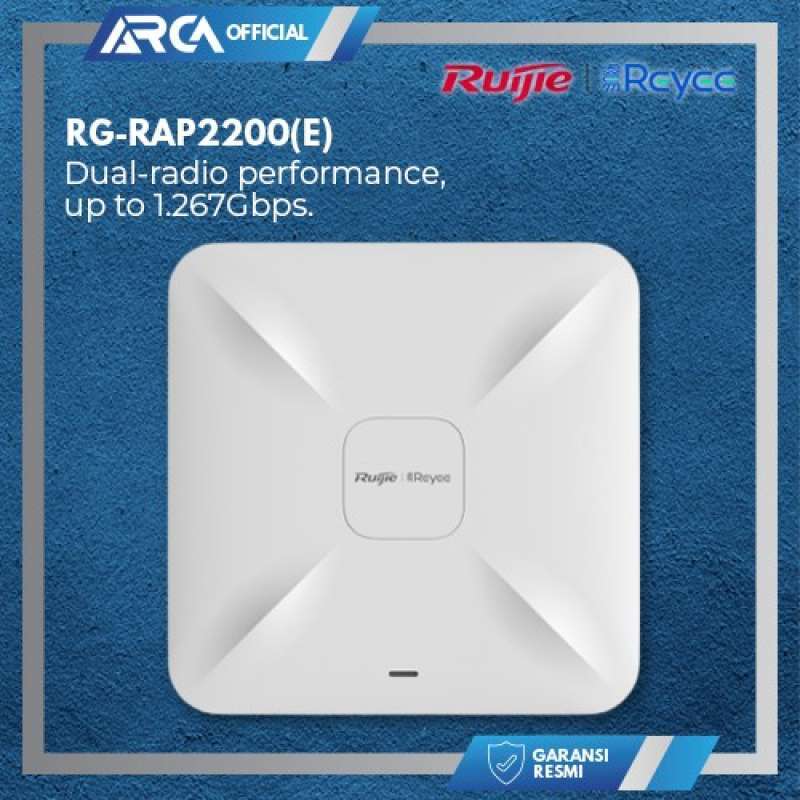 Promo RUIJIE REYEE RG-RAP2200(E) Wi-Fi 5 1267Mbps Ceiling Access Point ...