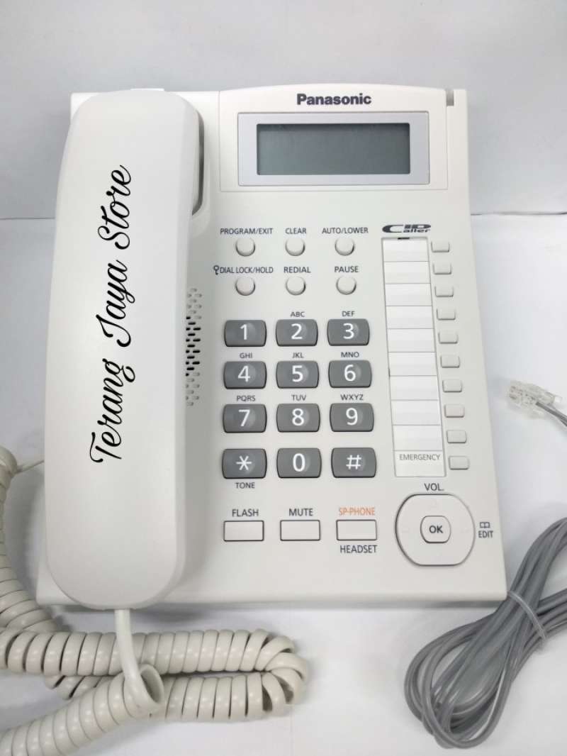 Promo Telepon Kabel Panasonic KX-TS880MX (Putih) Pesawat Telepon Rumah TS880 Diskon 23% di ...