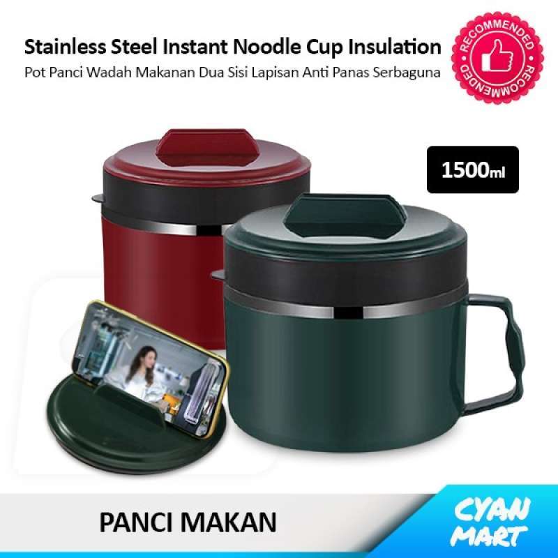 Jual Pot Panci Makanan Launch Box Bekal Makan Noodle Cup Anti Panas Di ...