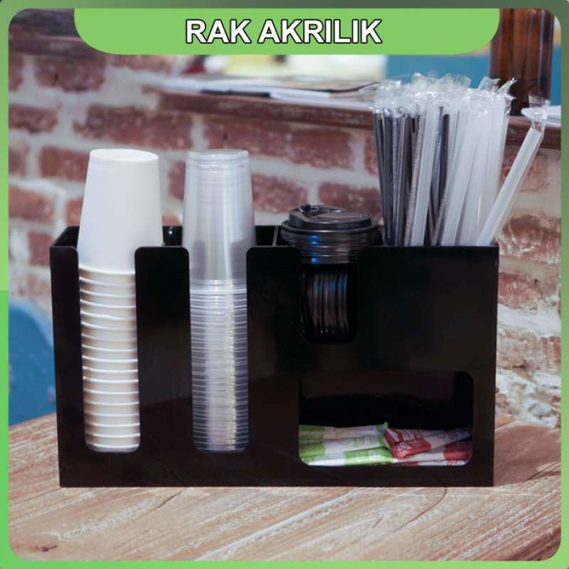Promo Rak Akrilik Paper Cup Holder Sederhana Complete Model A Diskon 23 ...