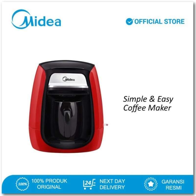 Promo Midea Coffee Maker 0.15 Liter Mcm-015d1 Merah (free Mug) Diskon ...