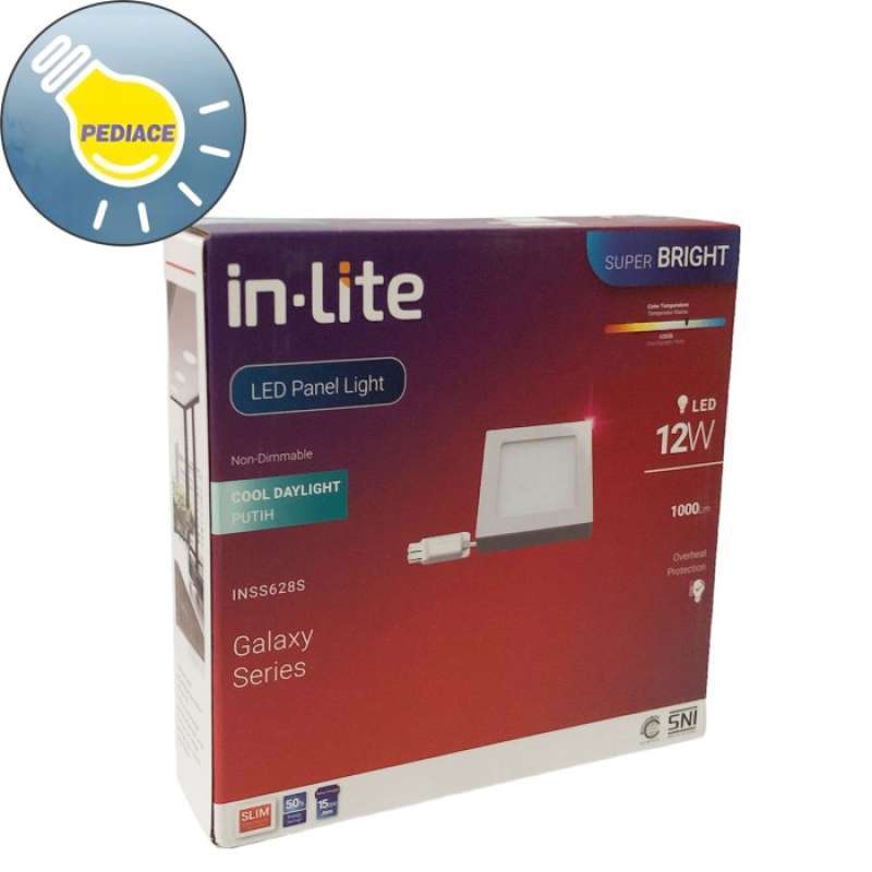 Promo Lampu Led Panel Light Kotak 12w Inlite Outbow Sni Cool Daylight ...