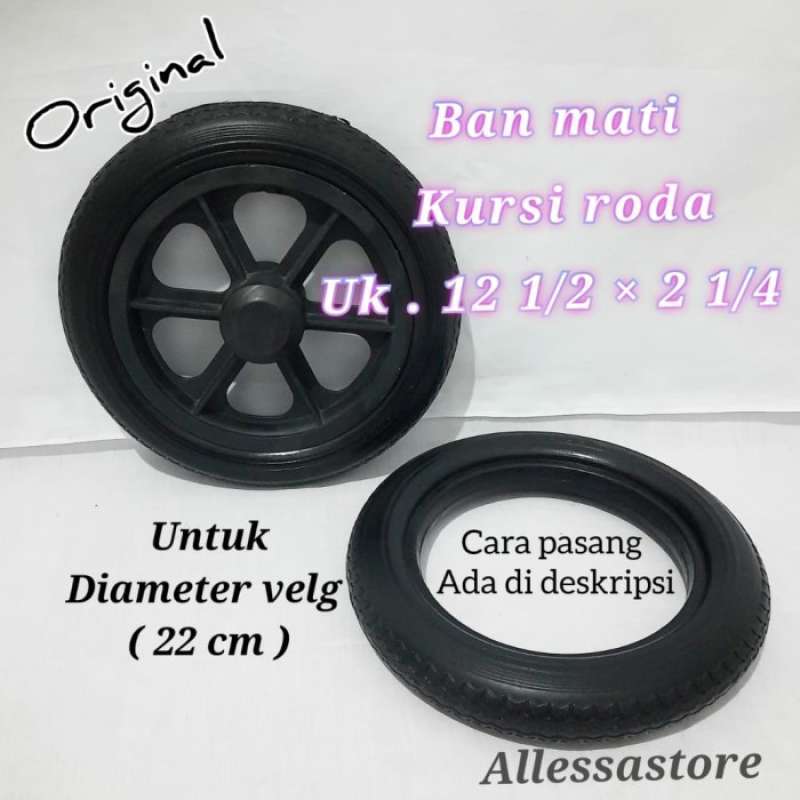 Promo Ban Mati Kursi Roda Ukuran 12 Diskon 23% Di Seller Indah Medica ...
