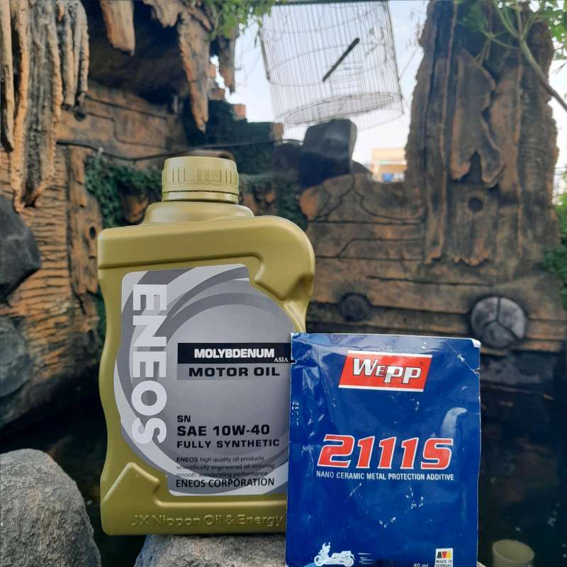 Jual Eneos Molybdenum 10w-40 Api Sn 1l + Wepp 2111s Nano Ceramic Engine ...