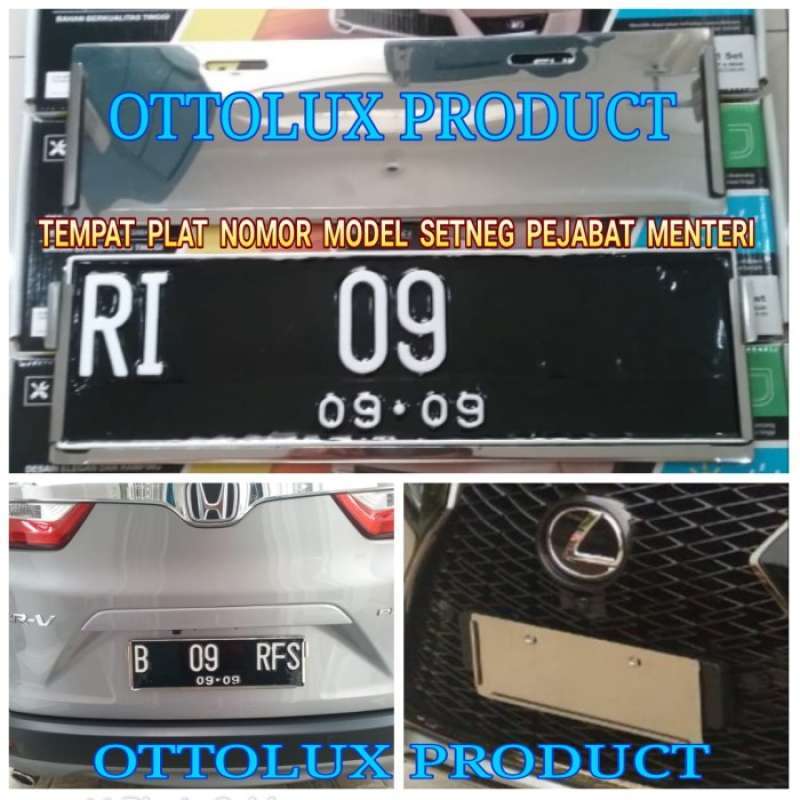 Jual Dudukan Plat Nomor Mobil Vvip Di Sisip Tipe Menteri Setneg Dprri ...