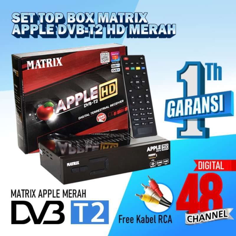 Promo Set Top Box Dvb T2 Matrix Garuda Receiver Tv Digital Rca Merah Terbaik Diskon 30% di ...