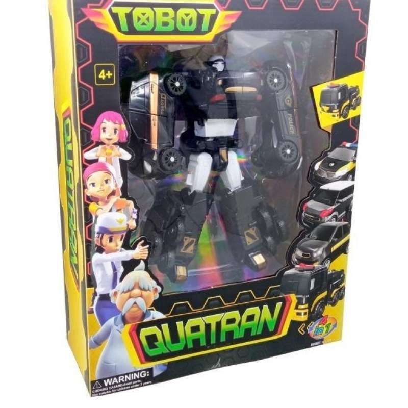 Jual Mainan Anak Robot Transformer Tobot Quatran Jumbo 4 In 1 Mobil ...