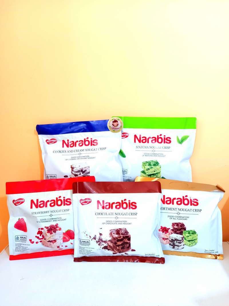 Jual Snack Import | Narabis Nougat Crisp 200 Gr Assorted Strawberry ...