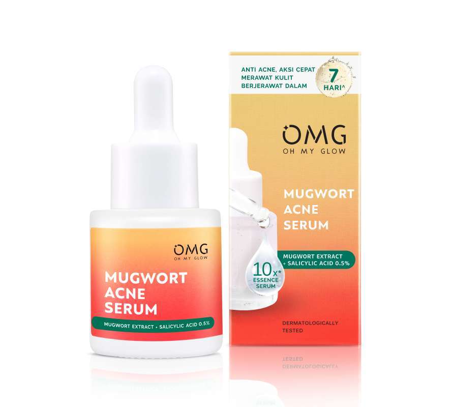 Promo OMG OH MY GLOW Mugwort Acne Serum 20 ml - Serum Perawatan Kulit ...