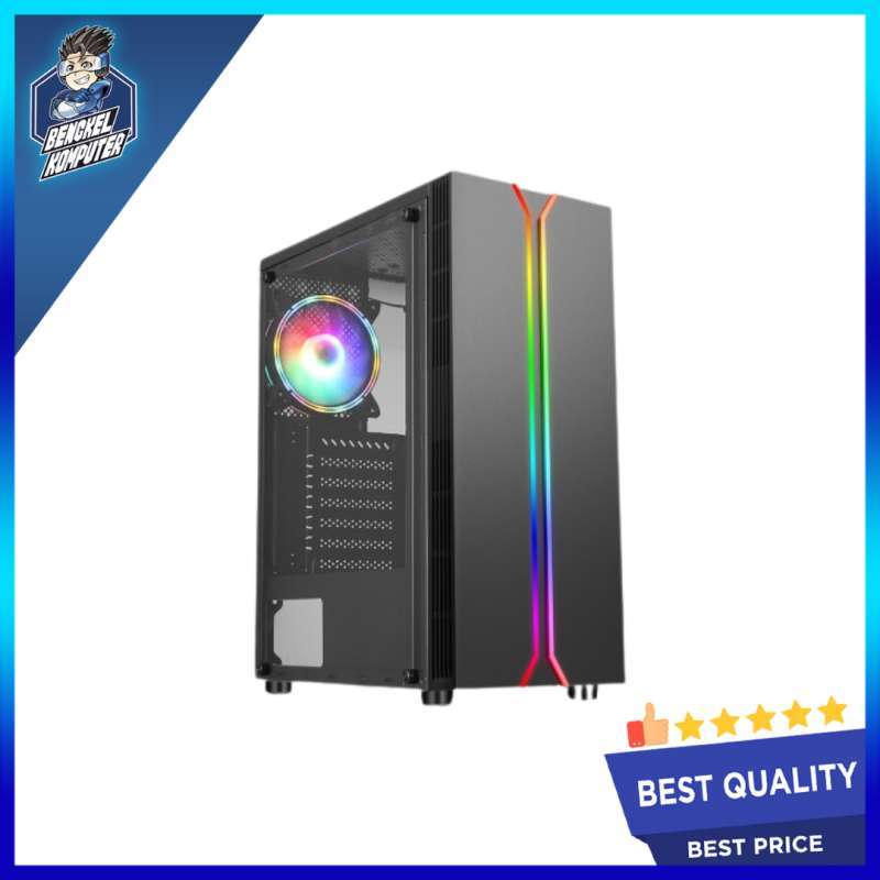 Jual Casing Pc Nyk Nemesis Pontos T73 Black Free 3 Fan Rgb Di Seller ...