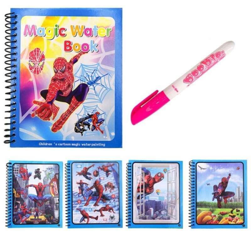 Jual Buku Gambar Mewarnai Edukasi Anak Magic Water Book Magic Water Pen ...