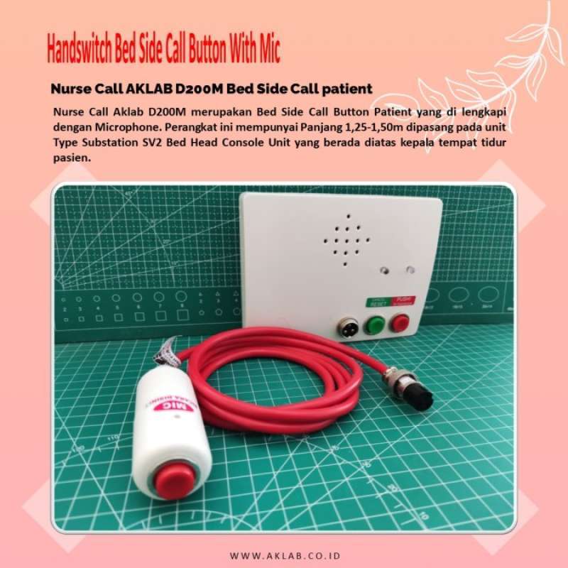 Jual Nurse Call Aklab D200m Bedside Call Button With Mic Di Seller ...