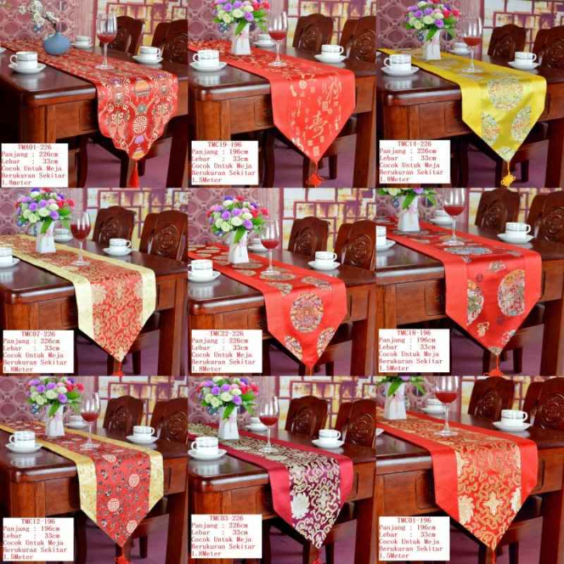 Promo Taplak Meja Table Runner Premium Tema Imlek Sincia CNY - TMC19 ...