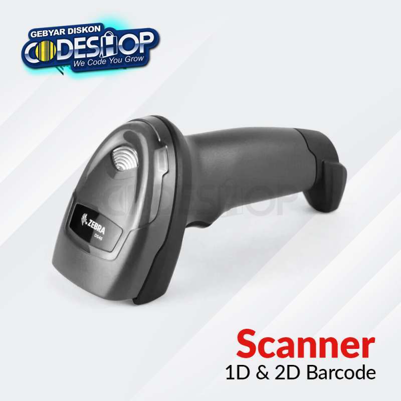 Promo Zebra Ds4608 Scanner Barcode 1d 2d Imager Handheld Auto Scan Usb ...