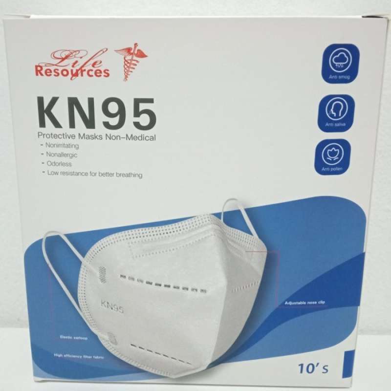 Promo Masker Kn 95 Non Medis - Life Resources Diskon 33% Di Seller Jaya ...