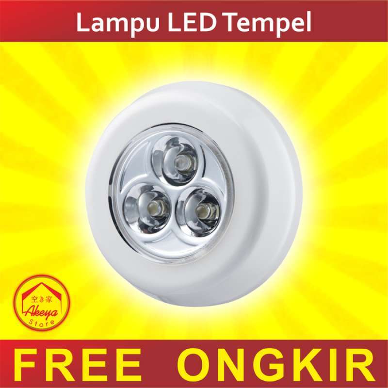 Jual 100% Produk Ori Lampu Tempel Led Bulat Mini | Led Tempel | Led Emergency Darurat Lampu Di ...