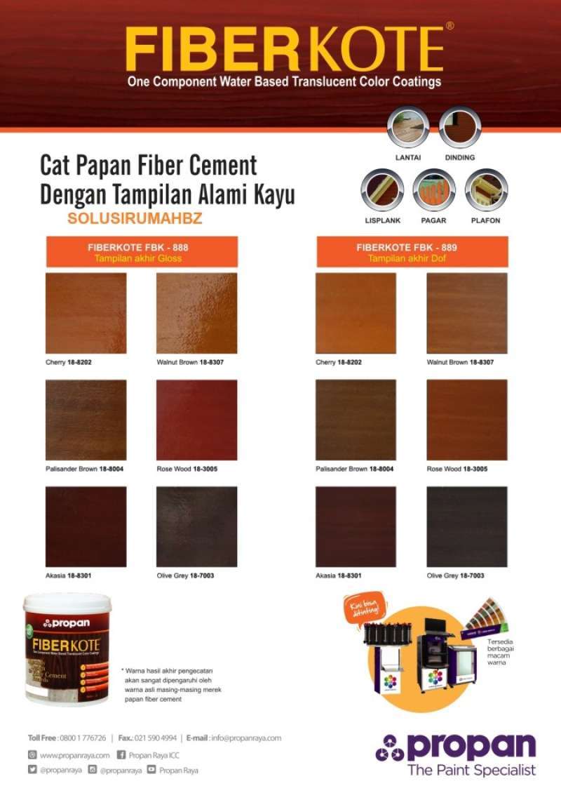 Jual Fiberkote 1l Waterbase Ready Cat Fiber Semen Fiber Kote Propan ...