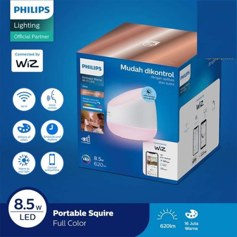 Jual Lampu Meja Philips Wifi Bluetooth Portable Squire Type C Di Seller ...