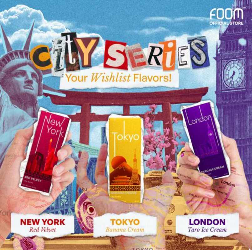 Jual Foom Liquid Flooid Vss City Series 30ml Di Seller Vaporit Surabaya ...