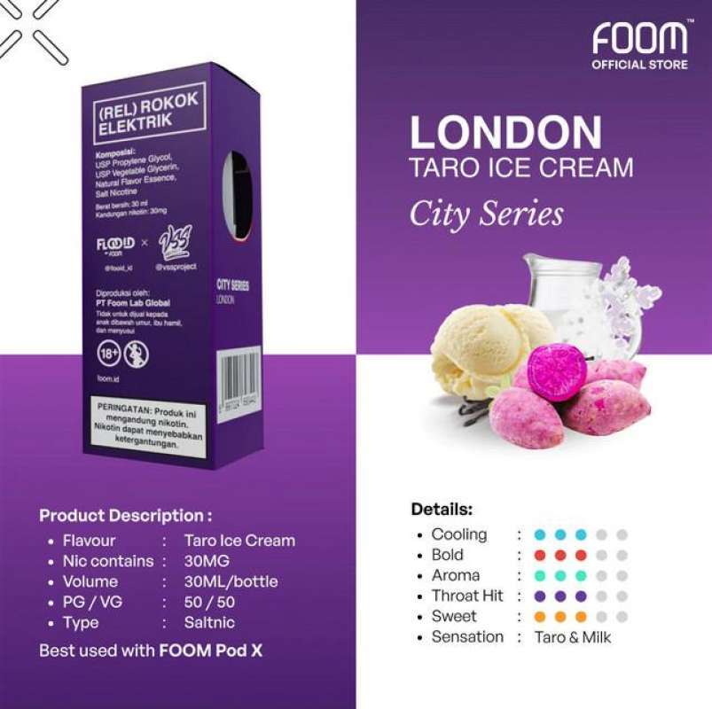 Jual Foom Liquid Flooid Vss City Series 30ml Di Seller Vaporit Surabaya ...