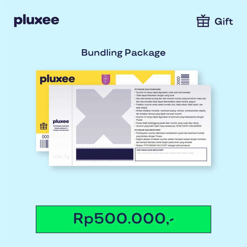 Jual Bundling Voucher Pluxee Nominal Rp100.000 Dengan Total Nilai Rp500 ...