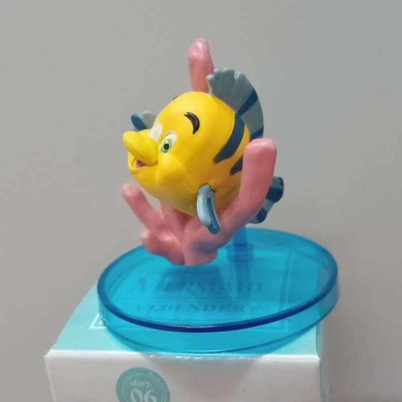 Jual Mini Figure Disney Model Wcf Little Mermaid Flounder Di Seller ...