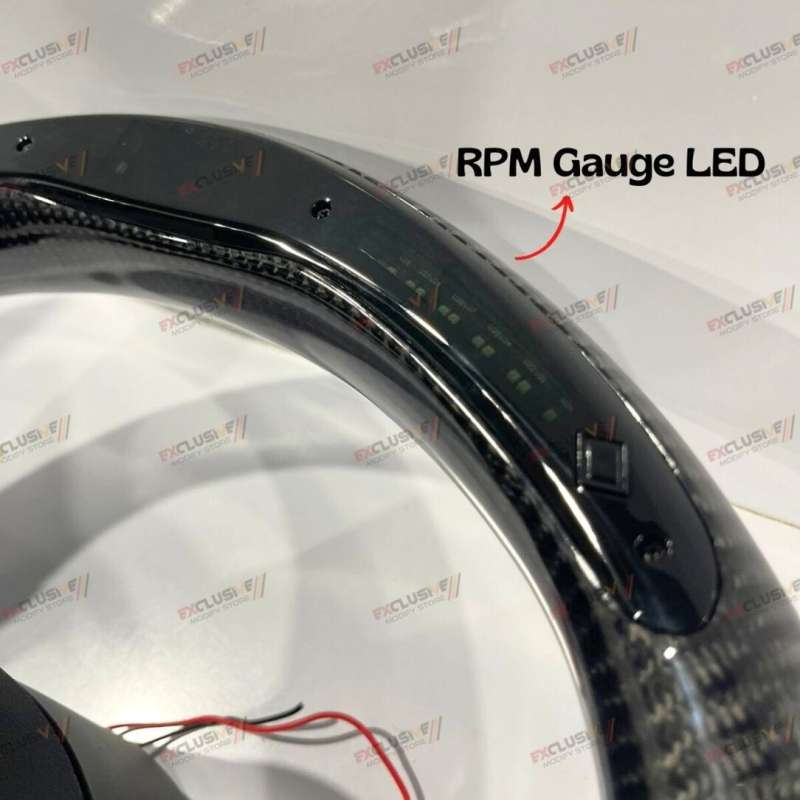Jual STIR BMW M SPORT STEER SERI 3 F30 CARBON FIBER - RPM GAUGE LED ...