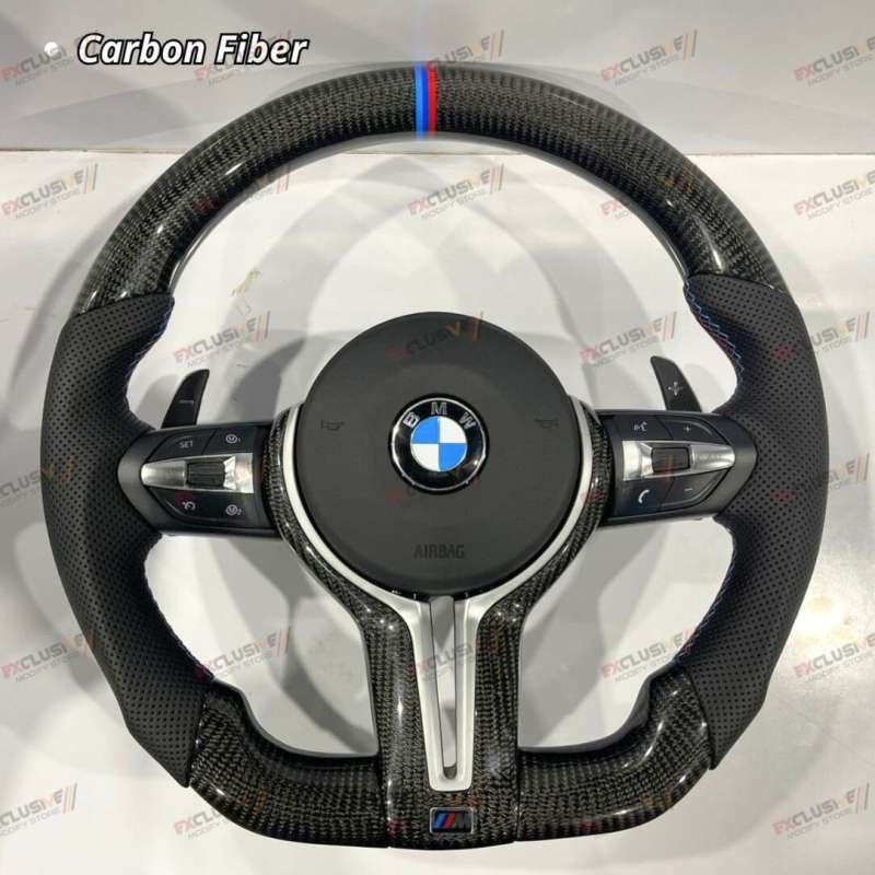 Jual STIR BMW M SPORT STEER SERI 3 F30 CARBON FIBER - RPM GAUGE LED ...