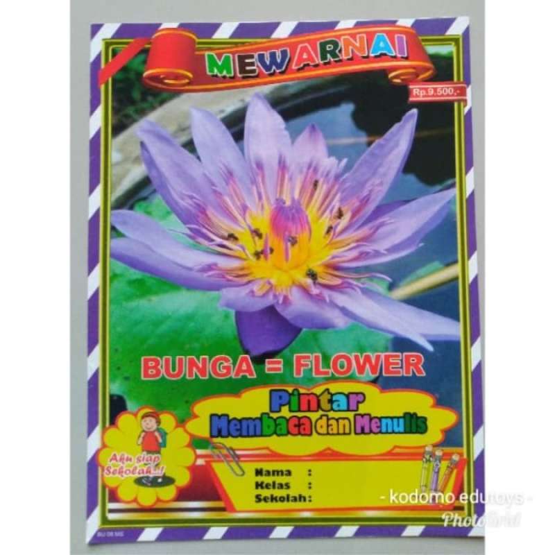 Jual Buku Mewarnai Anak Bunga Flower 043,buku Aktifitas Anak Tk Paud Di ...