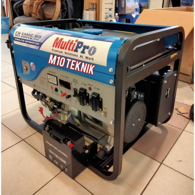 Promo Mesin Genset Listrik Bensin 4000 Watt MULTIPRO GN 5000E-MP ...