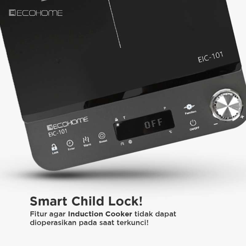 Promo ECOHOME Induction Cooker EIC-101 Smart Kompor Induksi Listrik Low ...