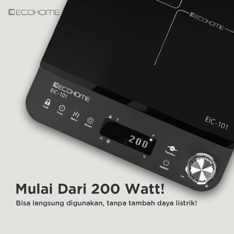 Promo ECOHOME Induction Cooker EIC-101 Smart Kompor Induksi Listrik Low ...