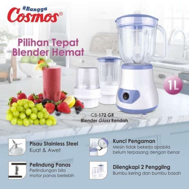 Jual Cosmos Cb-171 Gr - Blender 1 L Terbaik di Seller Crystal - LEX ...