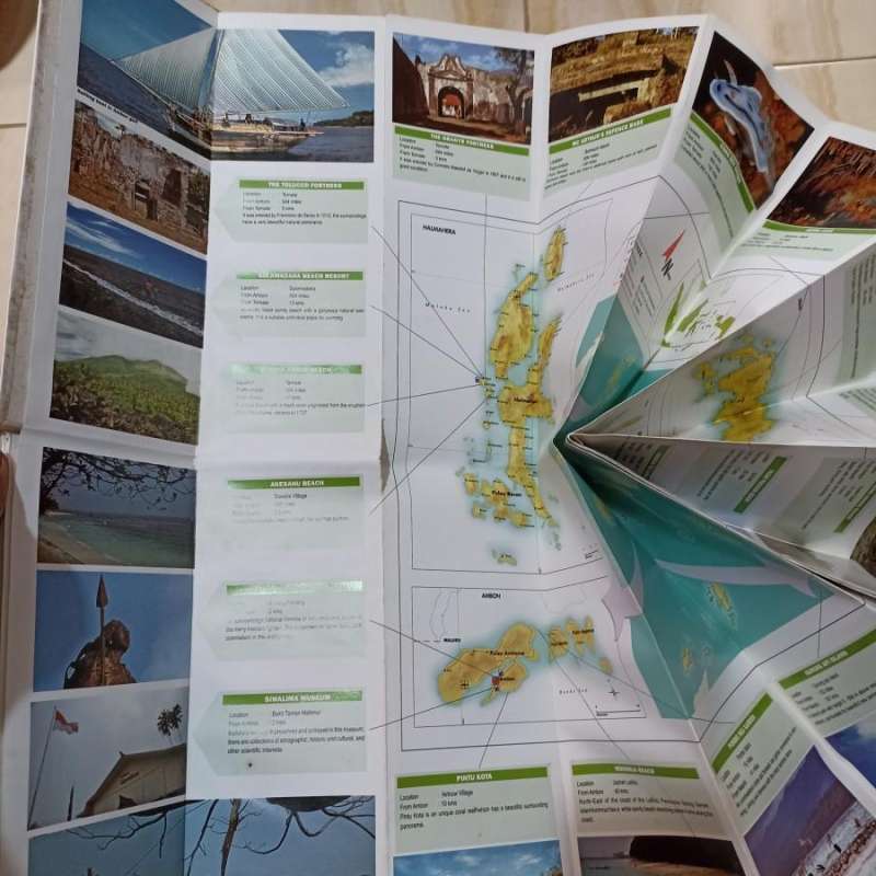 Jual Tourism map peta dan tempat rekreasi lokasi wisata - Putih di ...