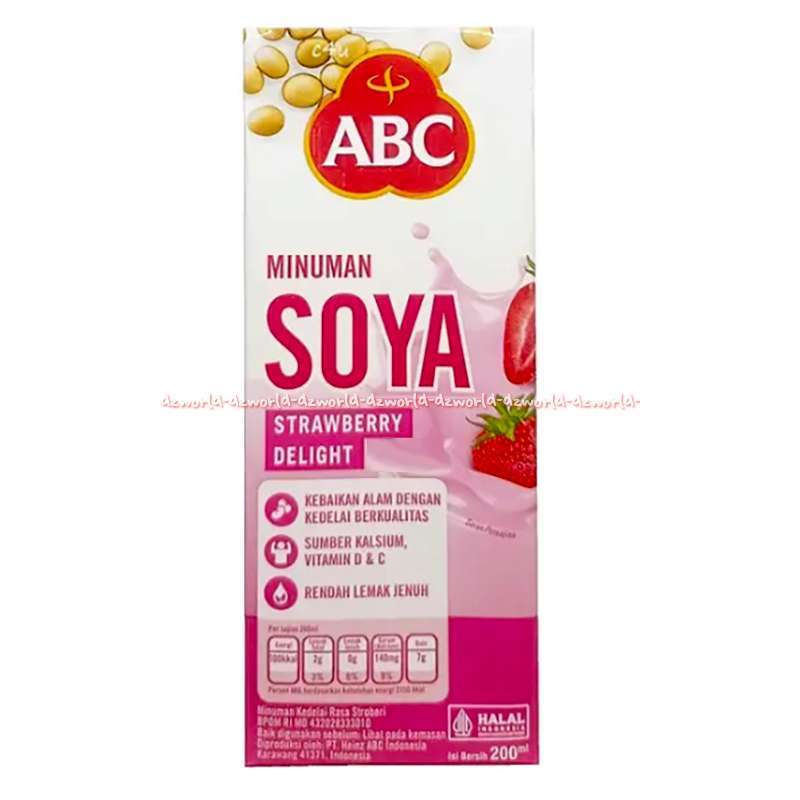 Jual ABC Minuman Soya 200ml 90% Original Creamy Choco Strawberry ...