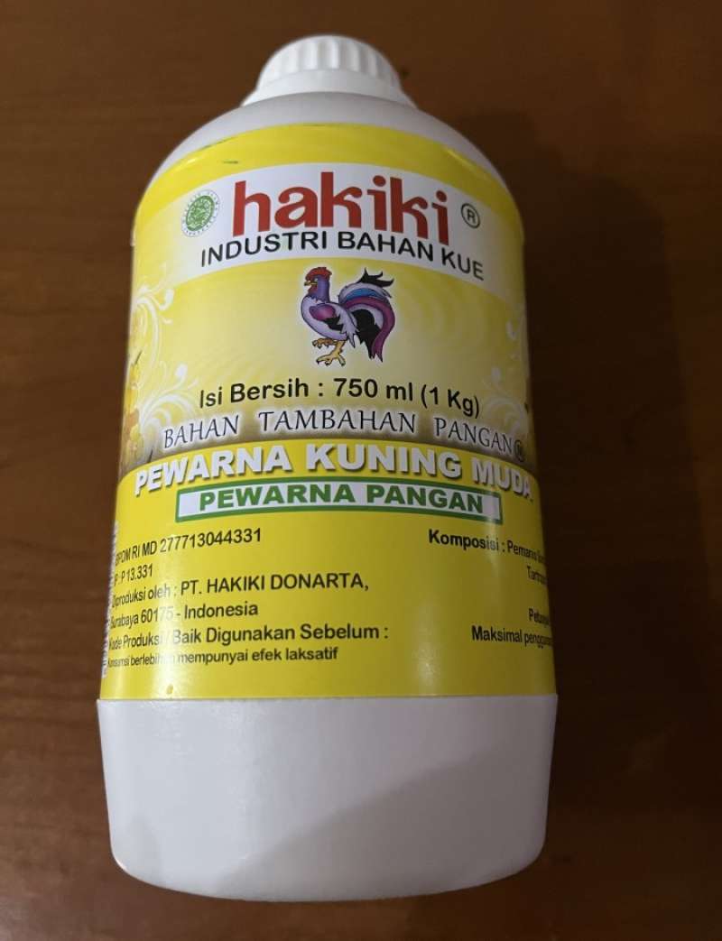 Promo Hakiki Ayam Kuning Muda 1 Kg Yellow Food Colng Pewarna Makanan ...