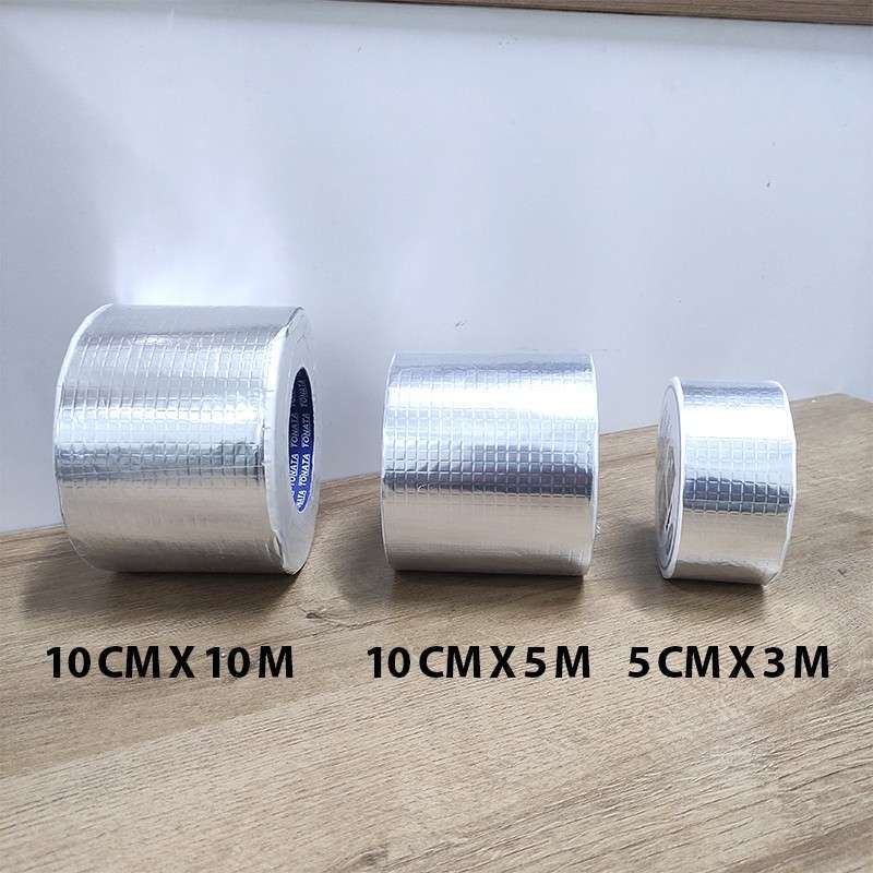 Promo Lakban Anti Bocor Lem Anti Air / Alumunium Foil Butyl Tape 10 Cm X 5 M Diskon 33% Di ...