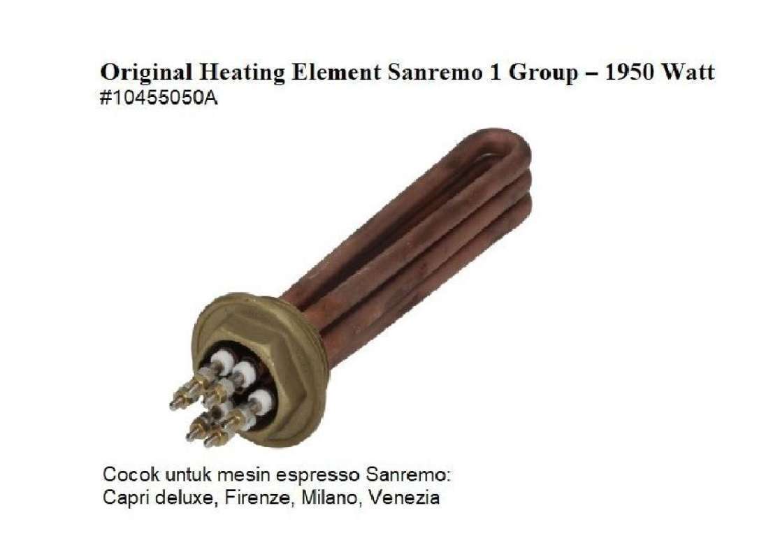 Promo Original Heating Element Sanremo 1 Group – 1950 Watt Diskon 1% Di ...