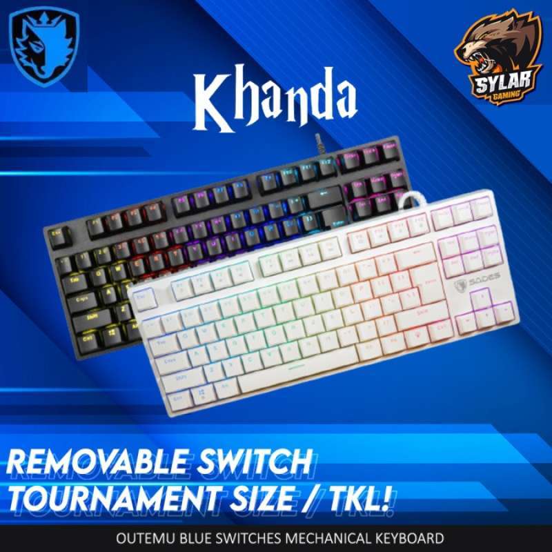 Promo Khanda RGB TKL Removable Mechanical Keyboard Diskon 23% di Seller ...