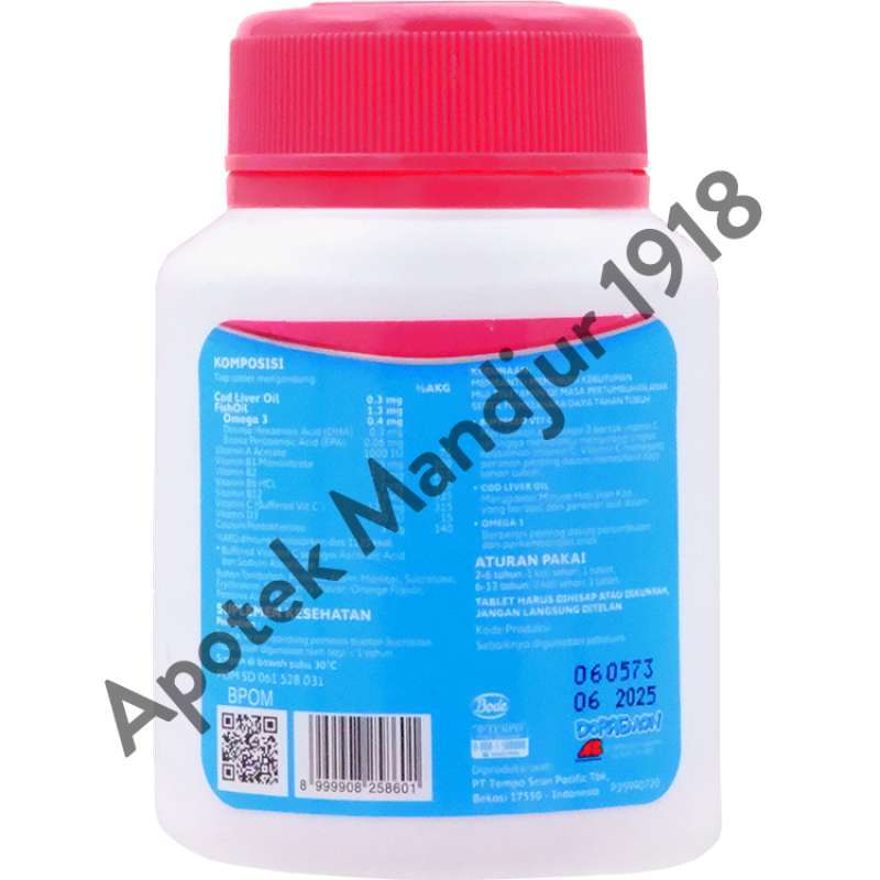 Jual Vidoran Smart Strawberry 25 Tablet - Tablet Multivitamin Dan Daya ...