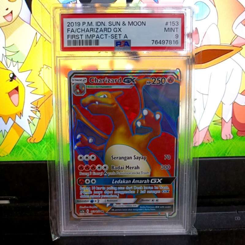 Promo Charizard GX SR PSA 9 Mint Pokemon TCG Indonesia Diskon 23% di Seller Kitchen Corner ...