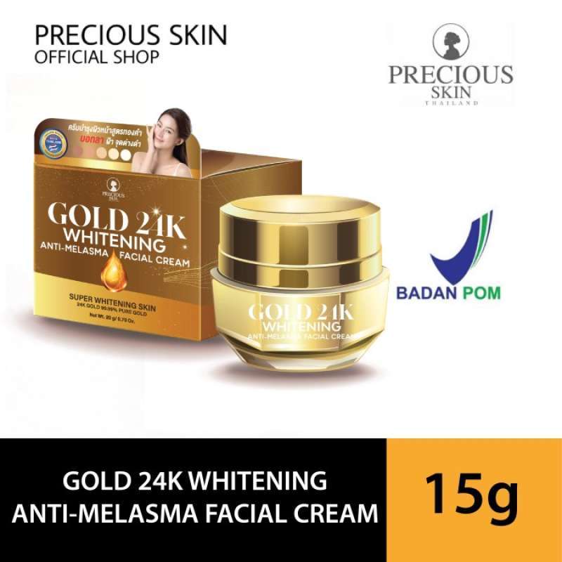 Promo Precious Skin Gold 24k Whitening Anti Melasma Facial Cream Diskon ...